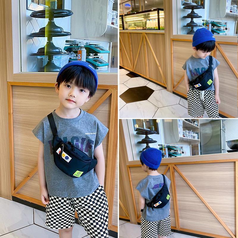 y052 – Trendy cool smiling face children’s waist bag cute fashion girls ...